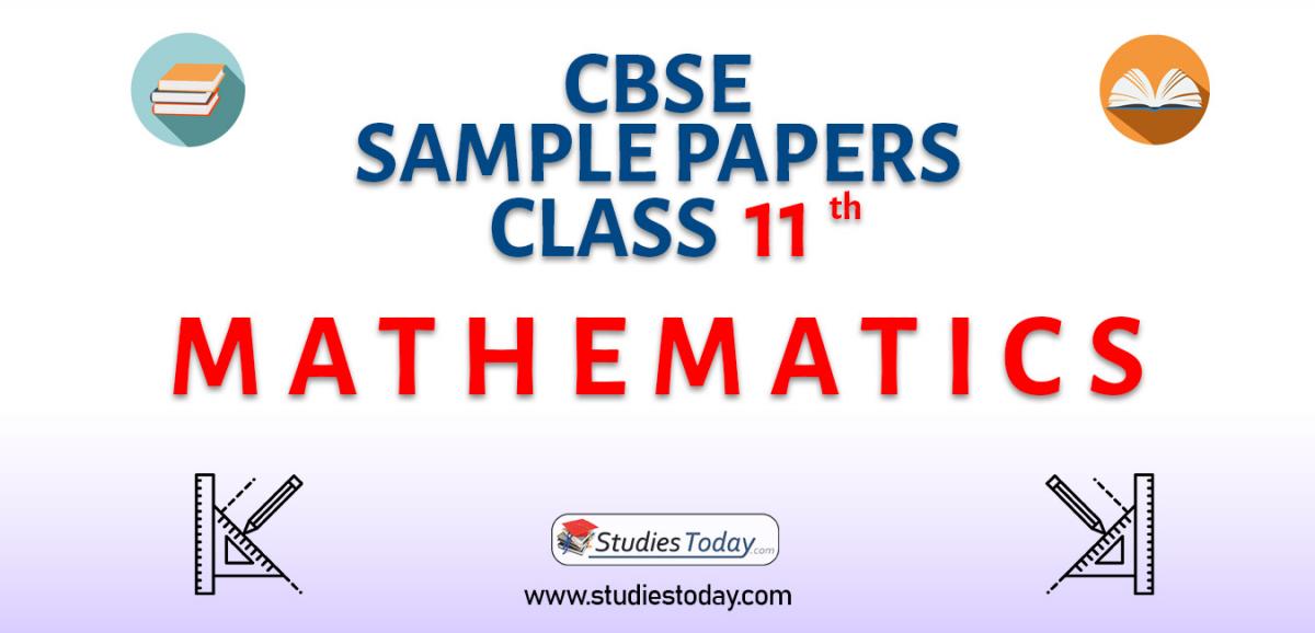 CBSE Sample Paper Class 11 Mathematics for 2024-2025